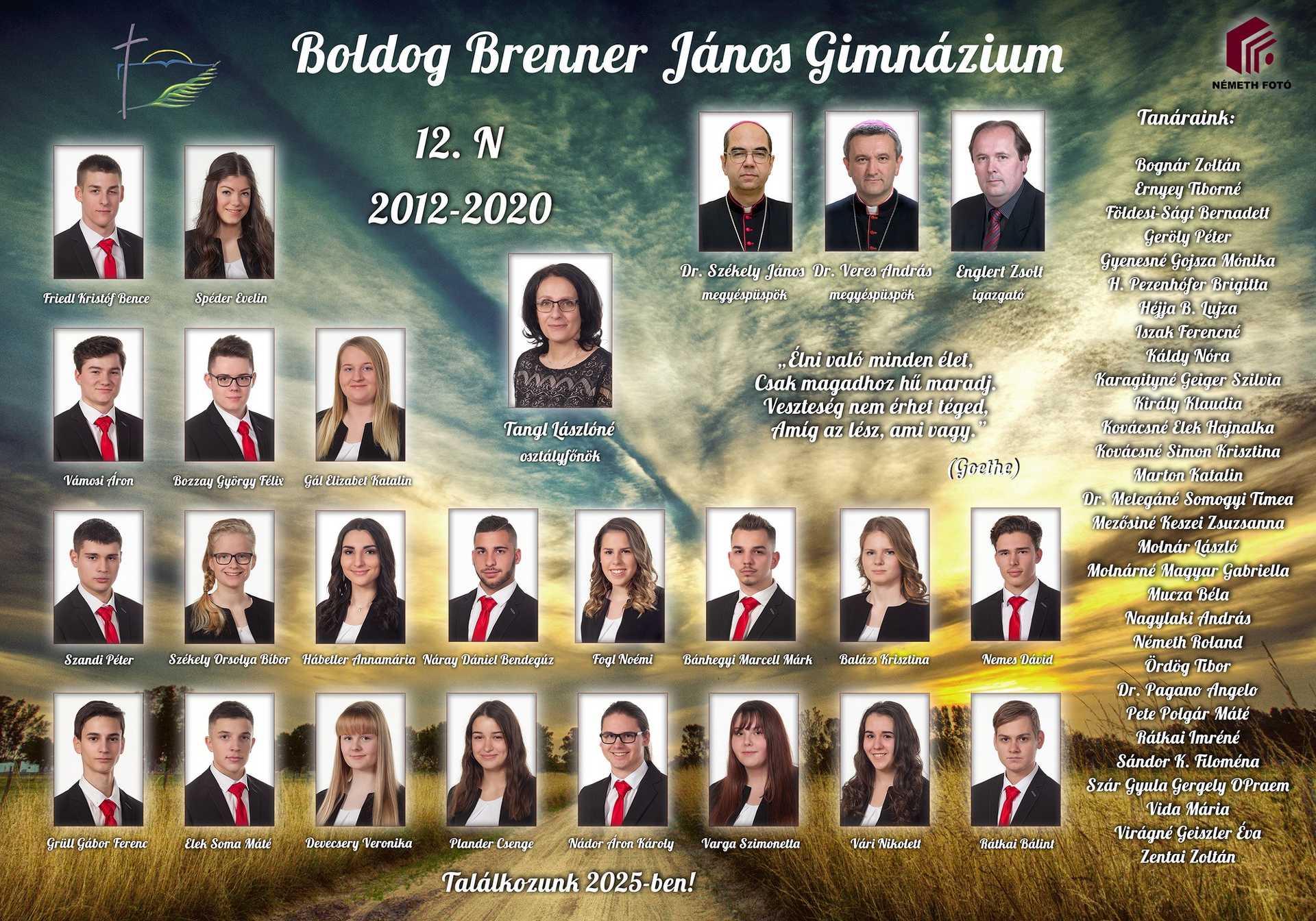 Ők ballagnak 2020-ban a Boldog Brenner János Gimnáziumból