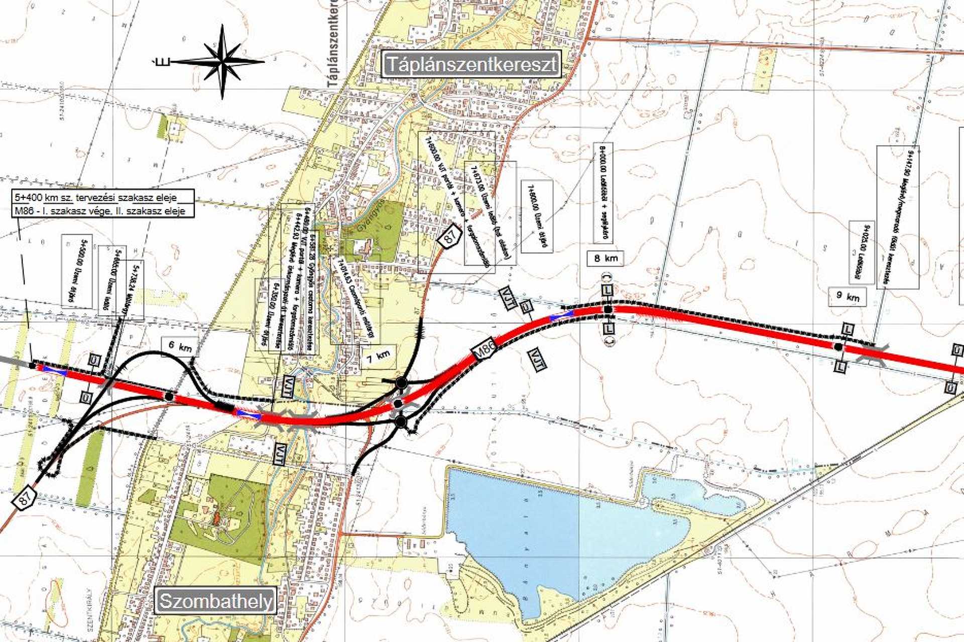 Újabb részletek az épülő M86-os gyorsforgalmi út táplánszentkereszti ...