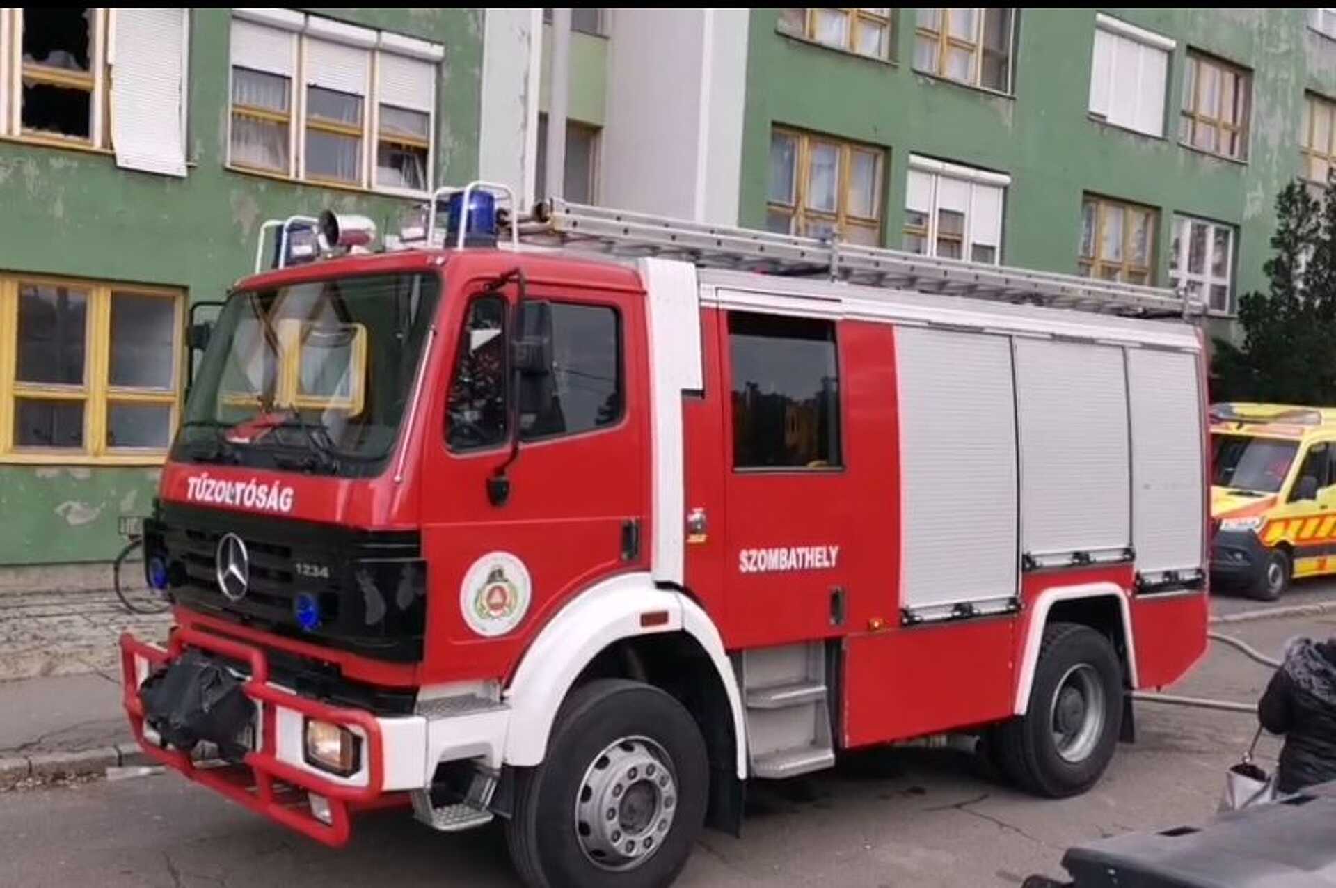 Tűz ütött ki egy szombathelyi lakóházban Tűz ütött ki egy szombathelyi lakóházban