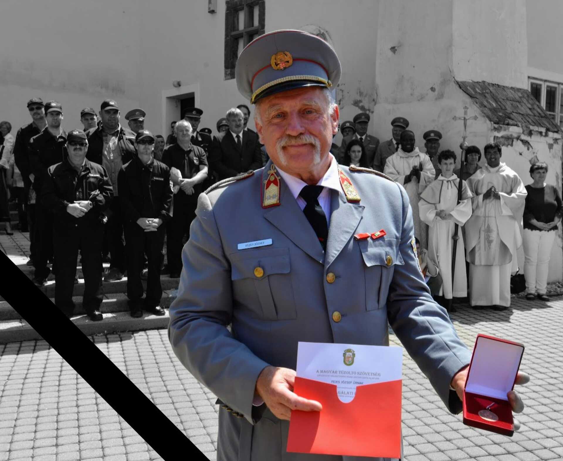 Elhunyt Fejes József nyugállományú tűzoltó alezredes
