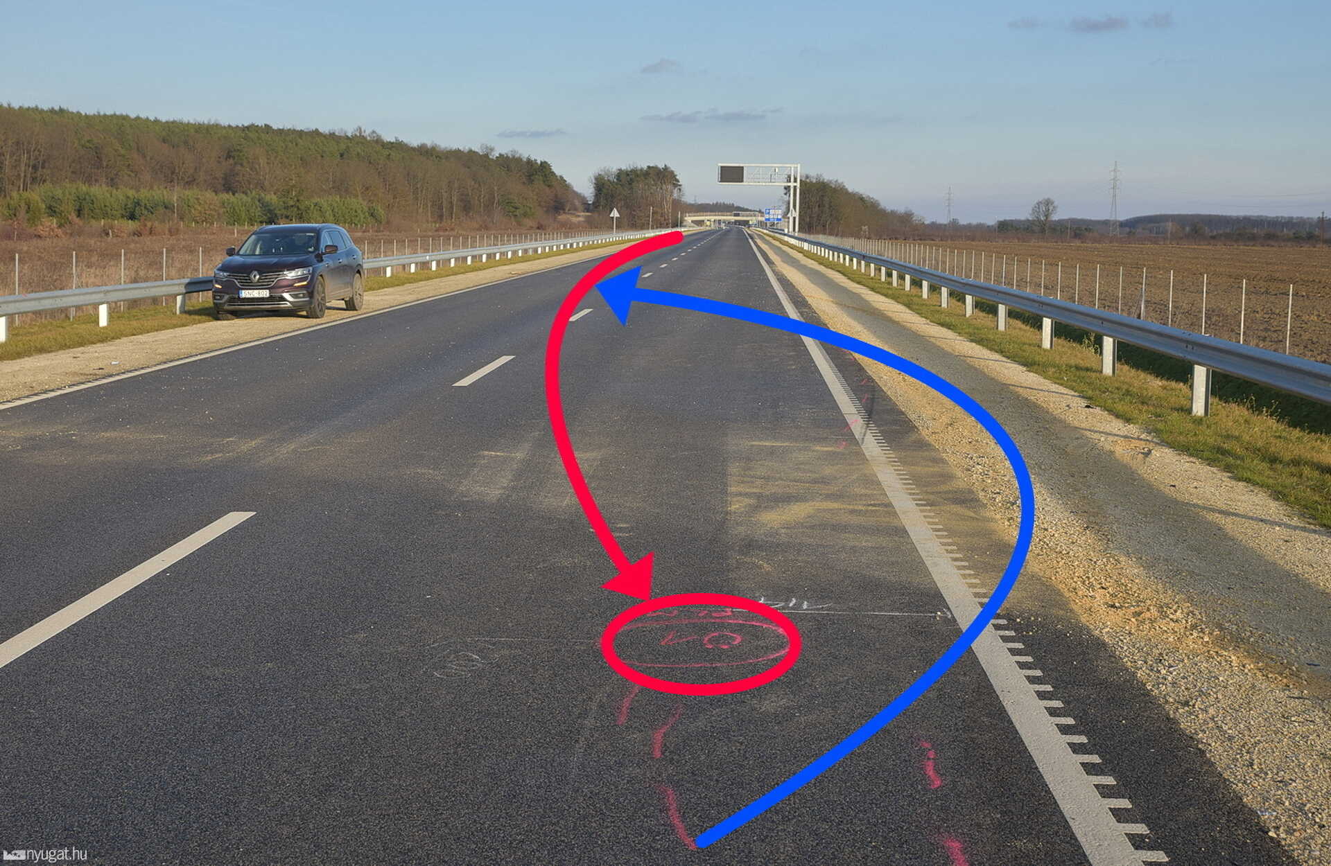 Bódult férfi okozta a szerdai balesetet a csupán kétszer egysávos M80 ...