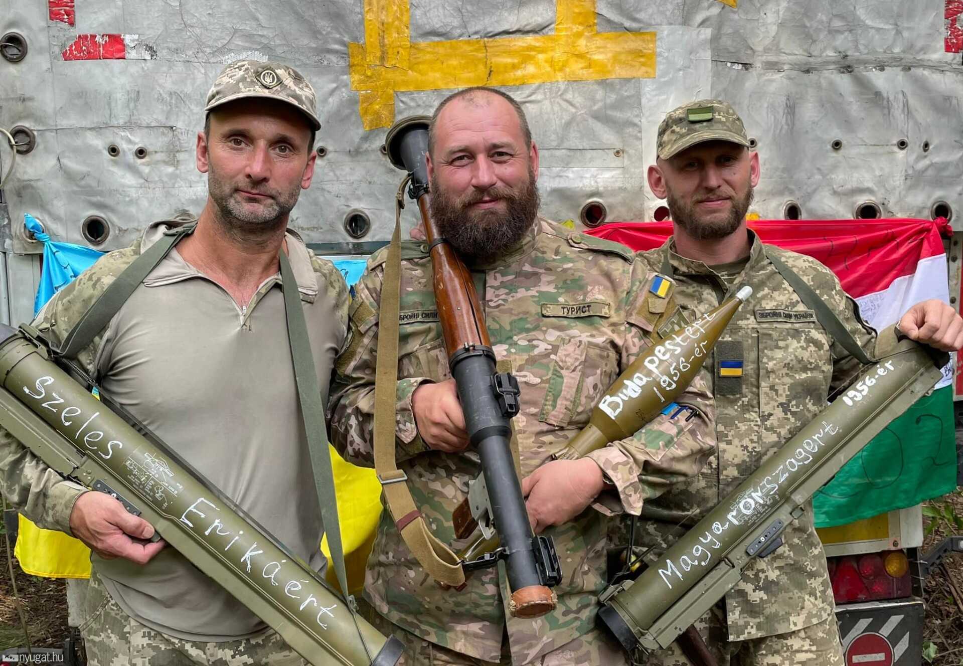 Az ukránok magyar feliratú rakétákkal hívták fel a figyelmet az orosz ...