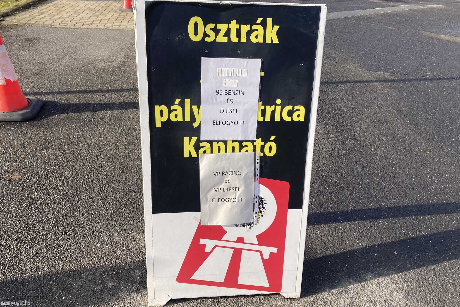 Konkrétan kiürült az egyik szombathelyi benzinkút