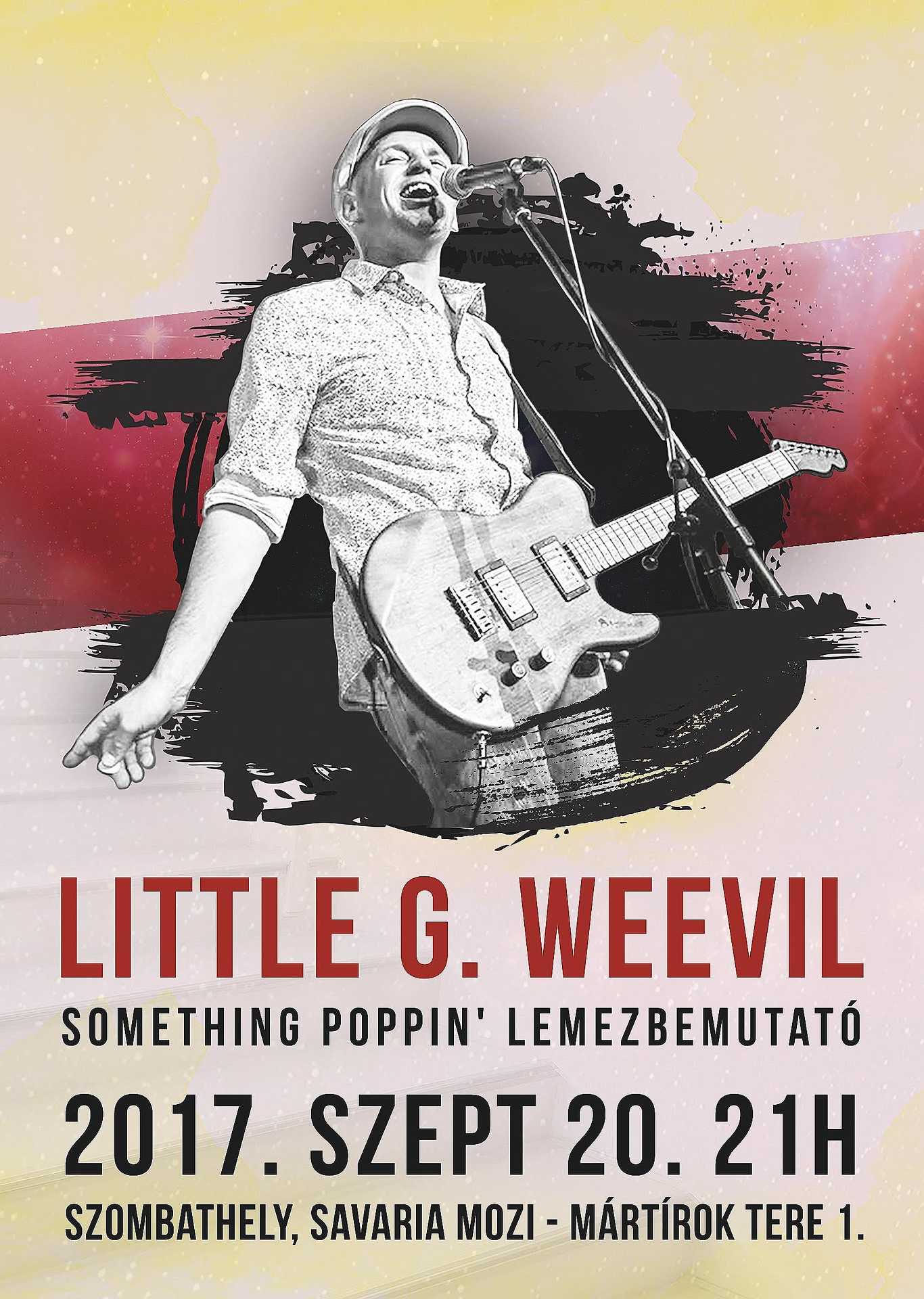 Little G Weevil lemezbemutató koncertet tart a Savaria Moziban